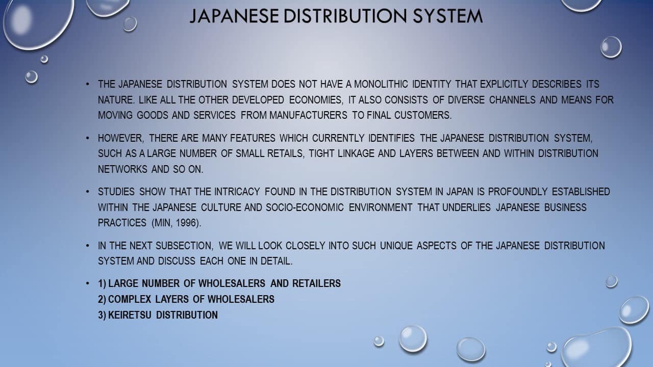 Japanese Distribution System And Chinese Distribution System - BCA ...